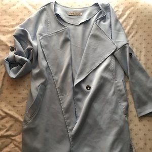 Jackets & Coats | Baby Blue Light Coat | Poshmark